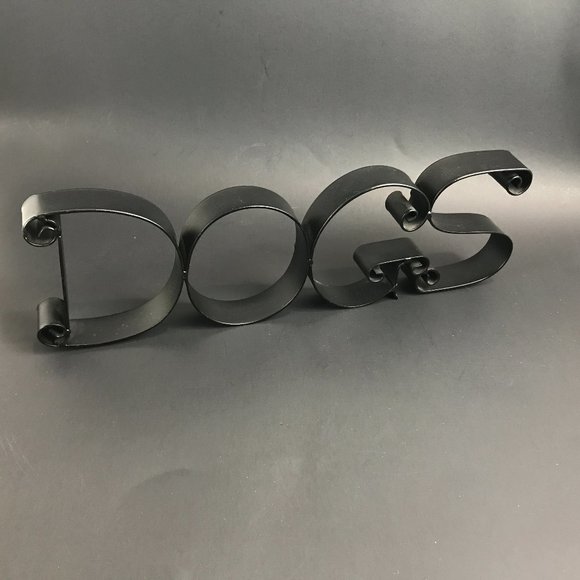 Accents | Black Metal Dogs Sign | Poshmark